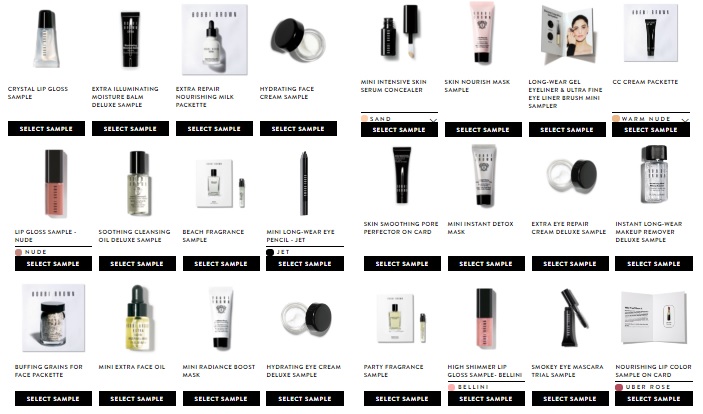 Bobbi Brown Sample Weekend – GWP Addict